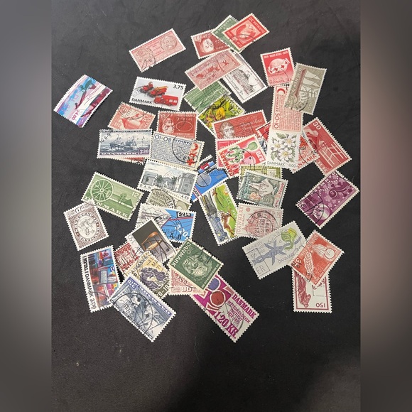 Design | 5 Denmark Vintage Postage Stamps Collector Owned | Poshmark